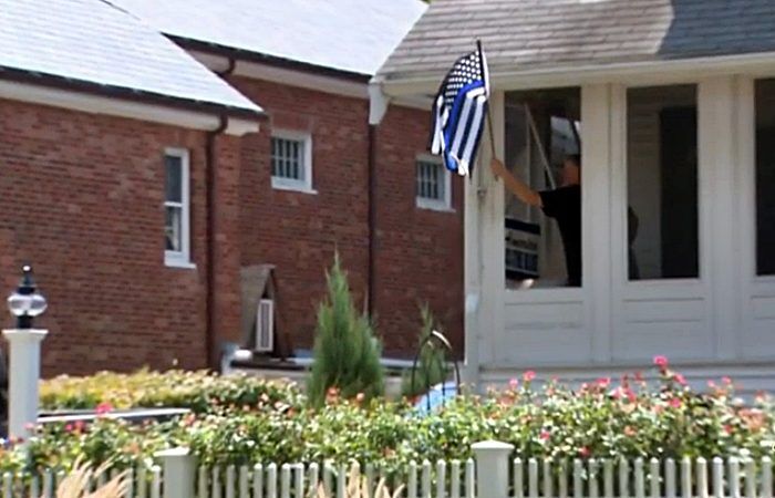 Homeowner Beats Teens Who Stole His Thin Blue Line Flag