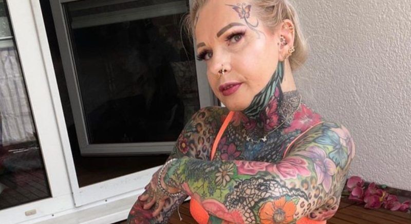 Grandma With Body Covered In Tattoos Reveals Before Photos